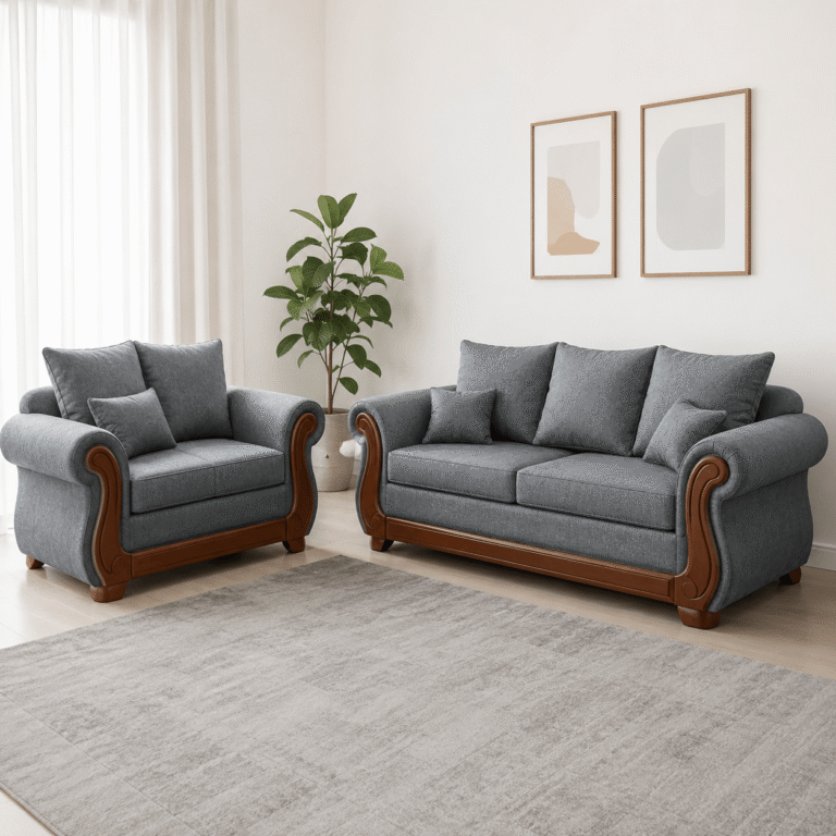 Sofá 3 Cuerpos Gris – Torres Comercial
